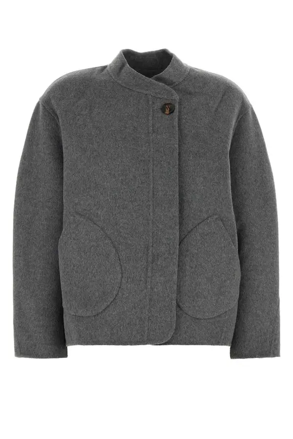 Soeur Wool Blend Windsor Jacket - Grey