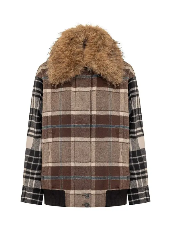 WEEKEND BY MAX MARA Weekend Wool Blend Knit Lined Overcoat Jacket