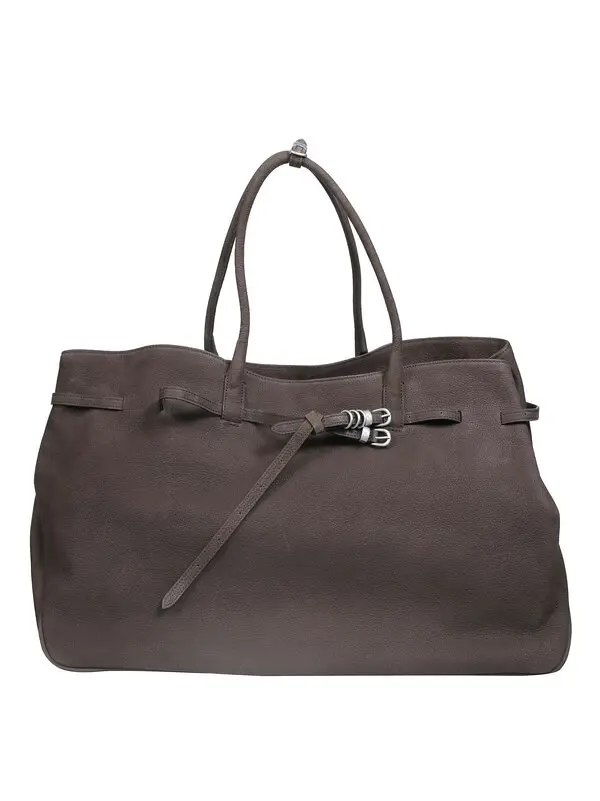 MARGESHERWOOD Grandma Used Xl Leather Shoulder Bag - Marrone