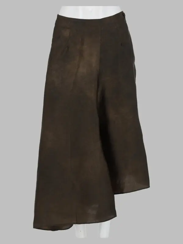 UMA WANG Inspired Asymmetric Mini Skirt