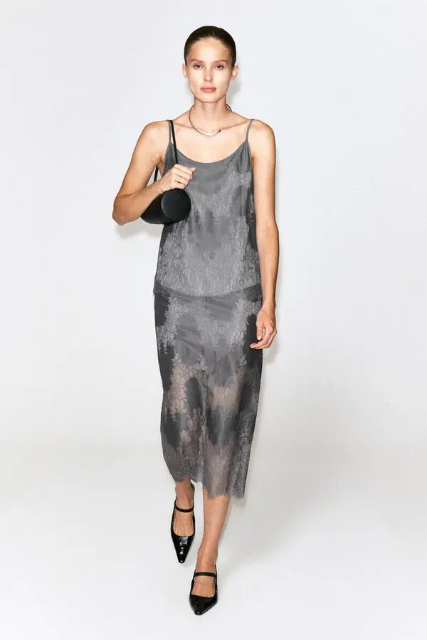 Cos Lace-overlay Cami Top