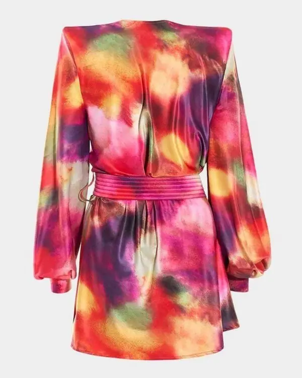 ZHIVAGO Cala Conta Tie-dye Mini Dress