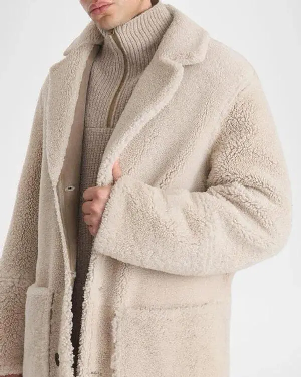 Mackage Apos;s Clyde Reversible Shearling Jacket - Truffle
