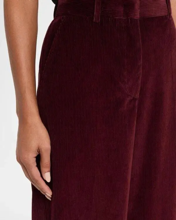 Max Mara Tania Wide-leg Cotton Corduroy Trousers