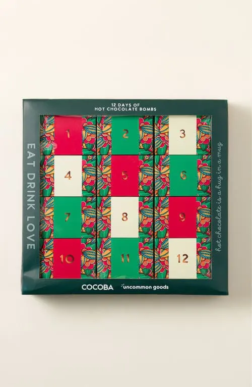 UNCOMMON GOODS 12 Days Of Hot Chocolate Bombs Advent