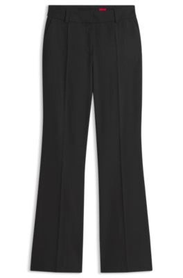 Hugo Pinstripe Slim-fit Pants With Bootcut Leg