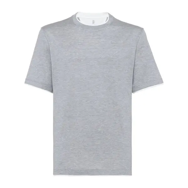 Brunello Cucinelli Grey T-shirts & Vests T-shirts
