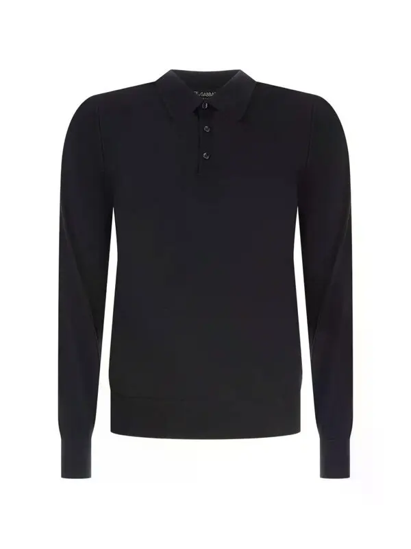 Dolce & Gabbana Cashmere Polo Shirt - Blue