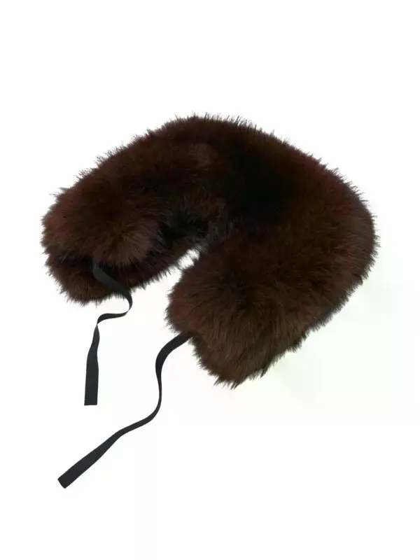 Maje Faux-fur Tie-fastening Scarf