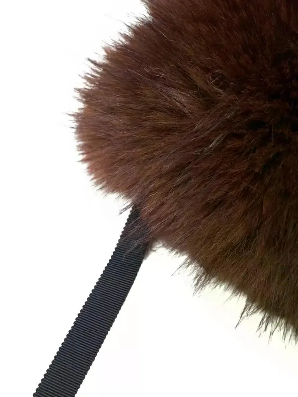 Maje Faux-fur Tie-fastening Scarf