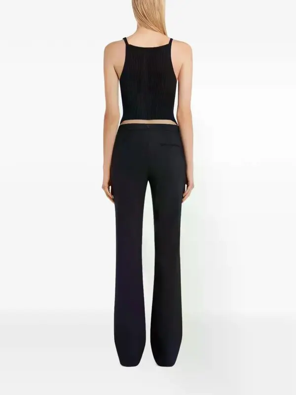 COURREGES Buckle-detail Rib-knit Top