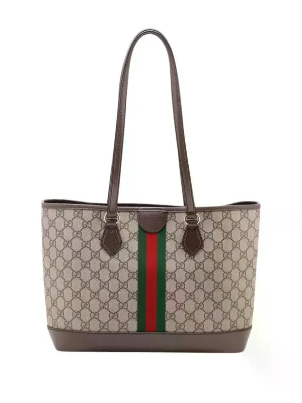 Gucci 2000-2015 Medium Gg Supreme Web Ophidia Tote Bag