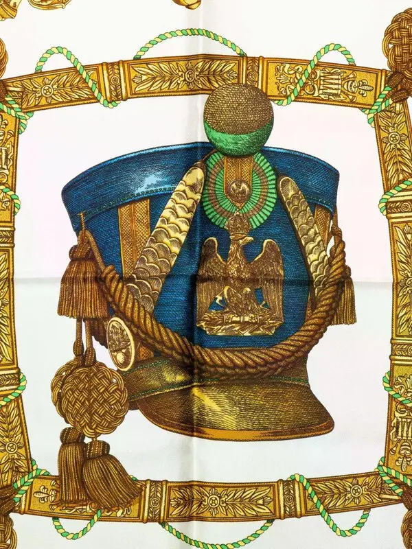 Hermès 1990-2000 Grand Uniforme Silk Scarf 90 Scarves
