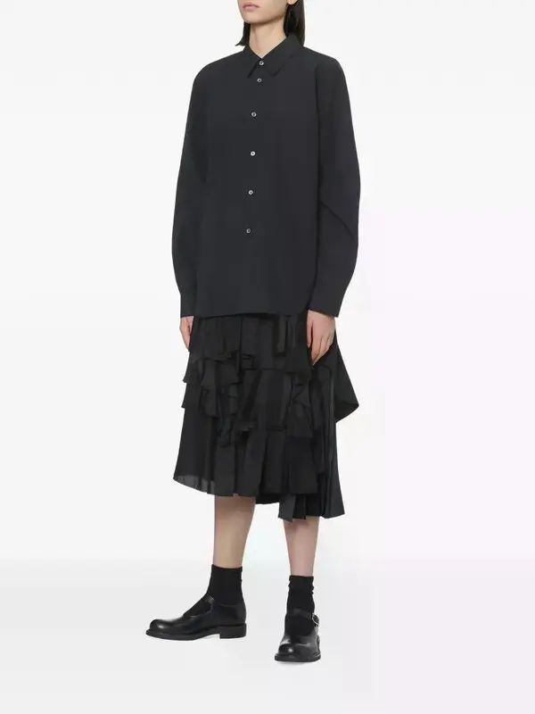 Comme Des Garçons Ruffled-hem Shirt