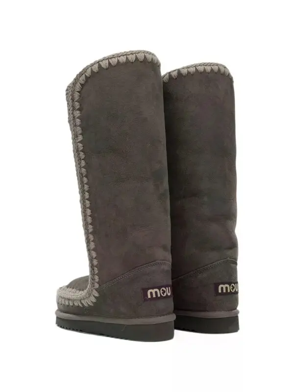 Mou Eskimo Crochet-trim Sheepskin Boots
