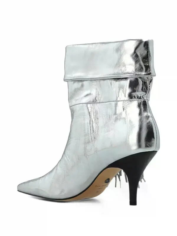 Kurt Geiger Piccadilly Slouch Boots - Silver