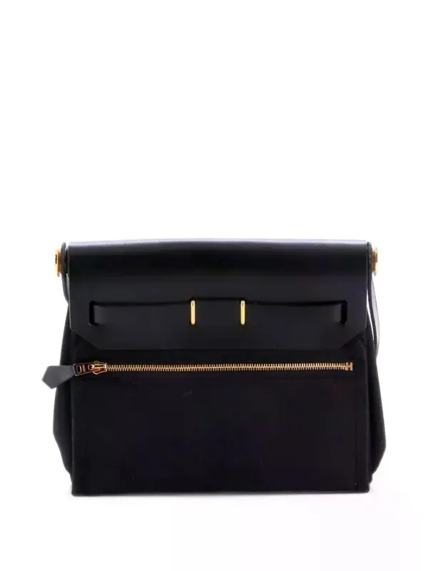 Hermès Herbag Zip Toile And Leather 20 Shoulder Bag