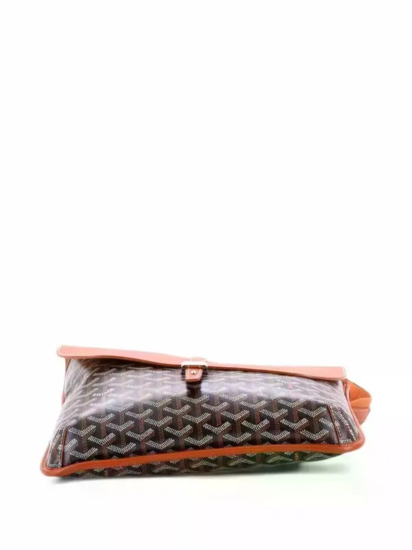Goyard Coursier Messenger Bag Coated Canvas And Leather Crossbody Bag