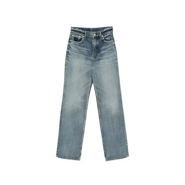 Alaïa Denim Straight-leg Jeans - Blue