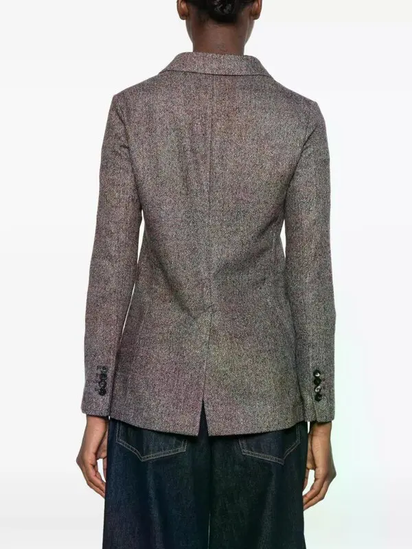 CIRCOLO 1901 Double-breasted Herringbone Blazer