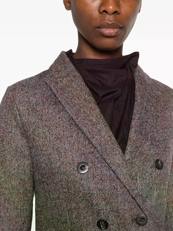 CIRCOLO 1901 Double-breasted Herringbone Blazer