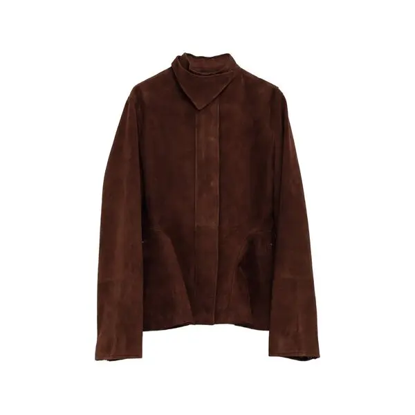 Alaïa Jackets Leather Jackets - Brown