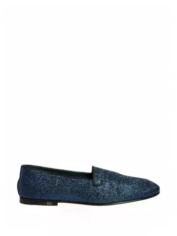 Dolce & Gabbana Glitter-effect Loafers