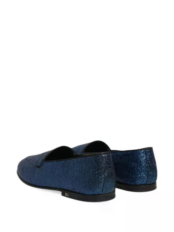 Dolce & Gabbana Glitter-effect Loafers