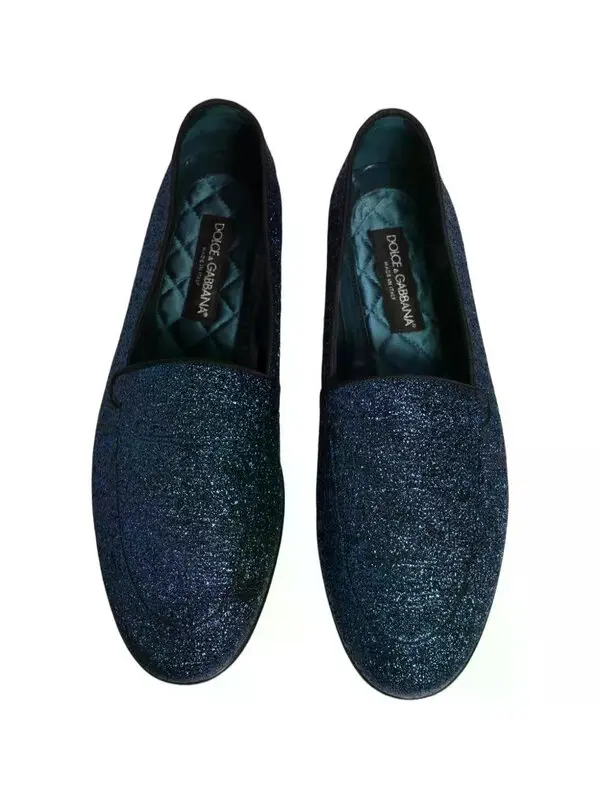 Dolce & Gabbana Glitter-effect Loafers