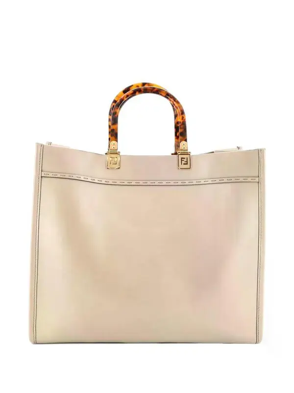 Fendi Sunshine Shopper Leather Medium Tote Bag