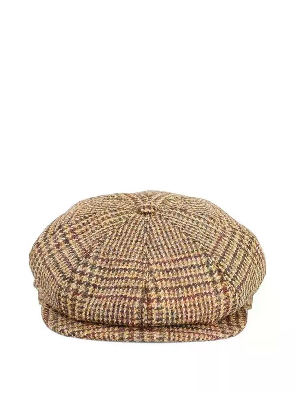 Tagliatore Check Virgin Wool Hat
