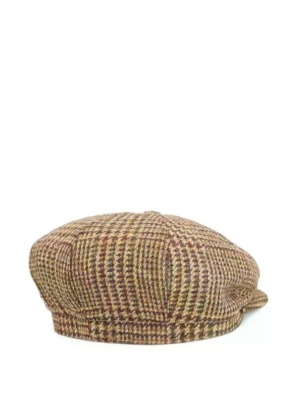 Tagliatore Check Virgin Wool Hat