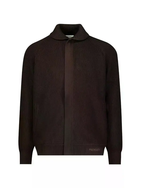 Premiata Ribbed-knit Raglan-sleeve Jacket - Brown