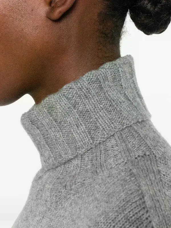 OLIVER LATTUGHI Ribbed Roll-neck Sweater