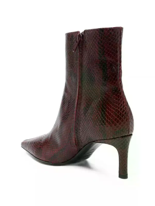 Coperni Snake-effect Leather Boots
