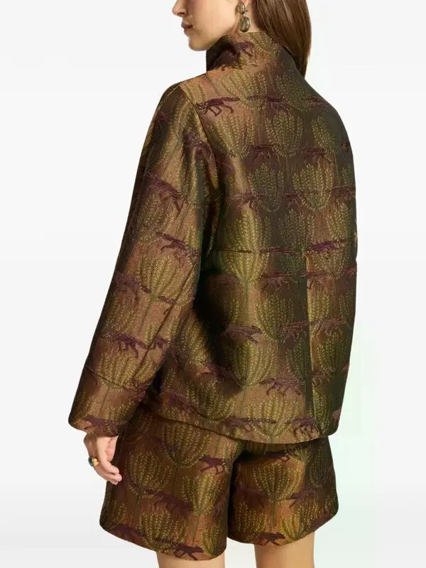 ELENA MIRÒ Jacquard-woven Zip-up Jacket