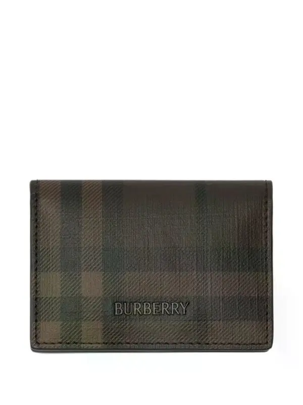 Burberry City Check Bifold Card Case - Brown