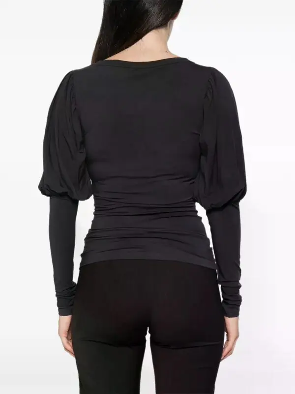 Paloma Wool Dooda Puff-sleeve Scoop-neck Top