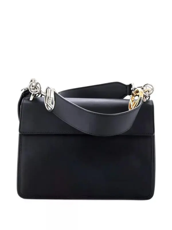 Fendi Kan I F Leather Medium Shoulder Bag