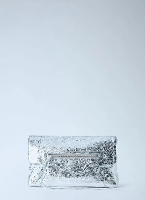 Balenciaga Le City Clutch - Silver