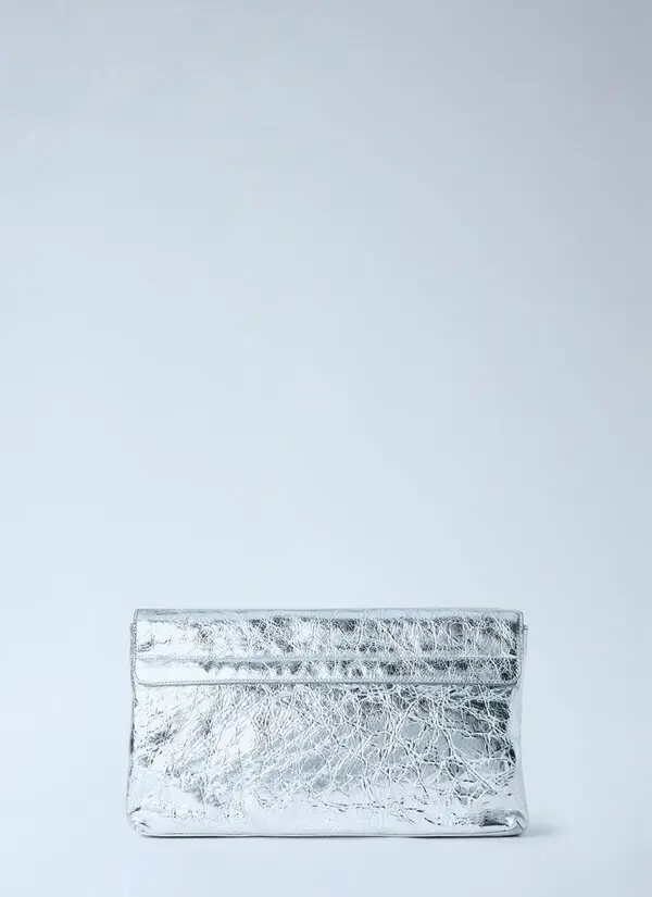 Balenciaga Le City Clutch - Silver