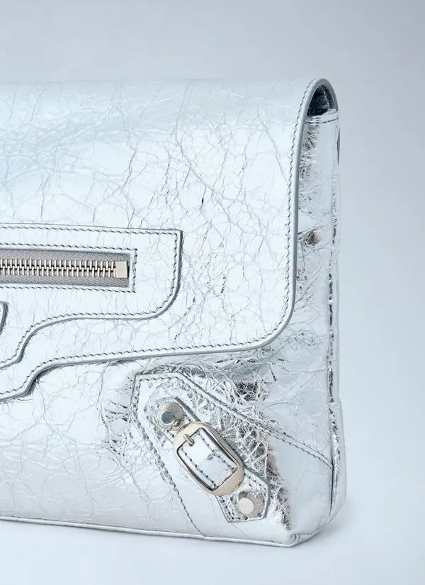 Balenciaga Le City Clutch - Silver