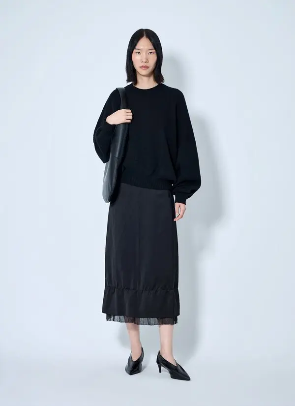 Khaite Oversized Wool-blend Sweater - Black