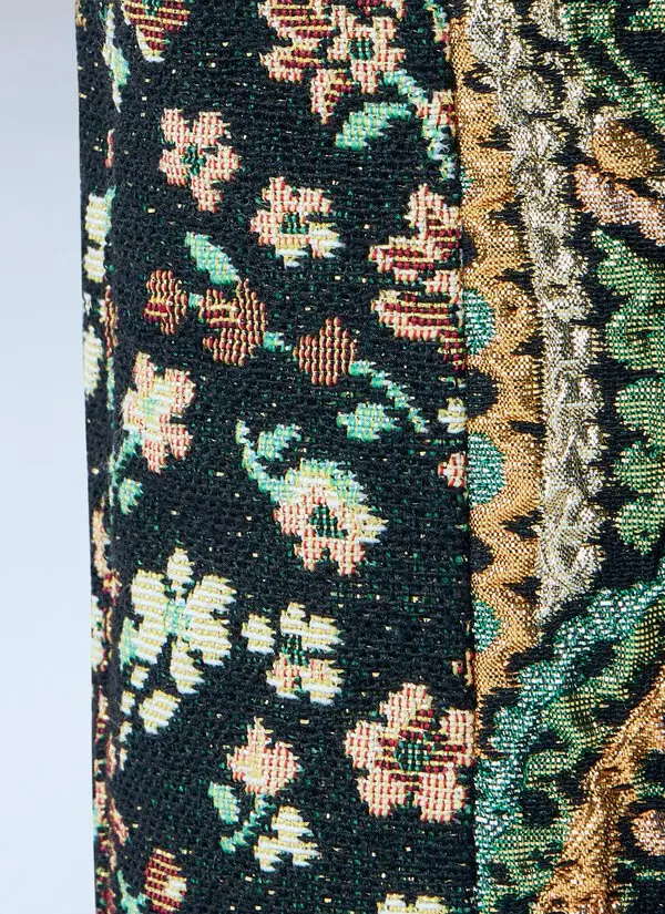 Dries Van Noten Micro Floral Jacquard Top-handle Bag