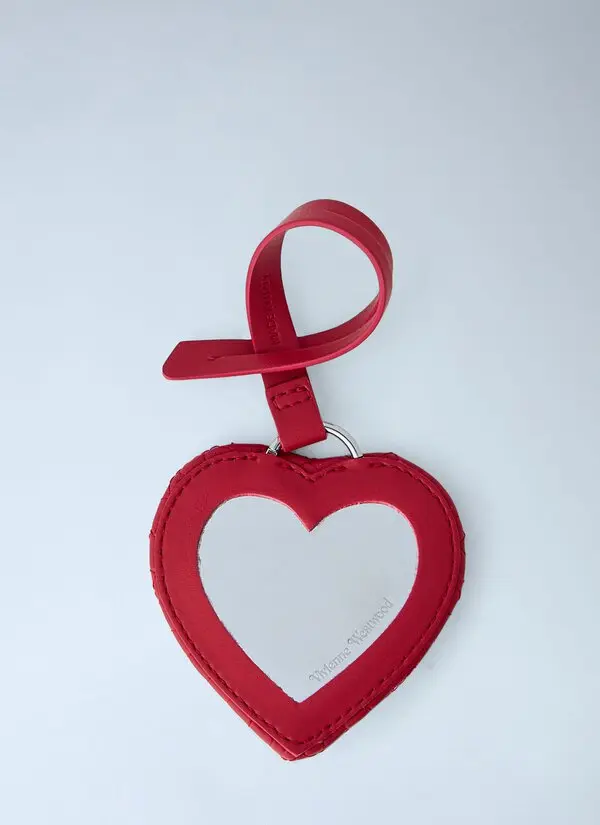 VIVIENNE WESTWOOD Heart Mirror Charm Keyring