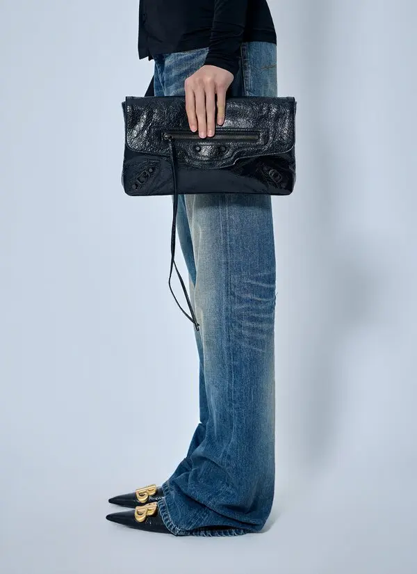 Balenciaga Le City Clutch - Black