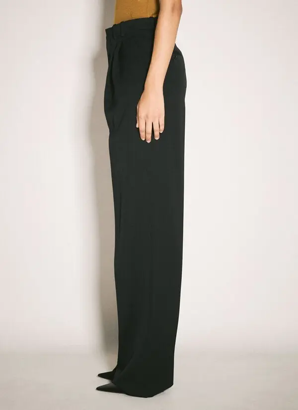 Saint Laurent Wide-leg Wool Pants