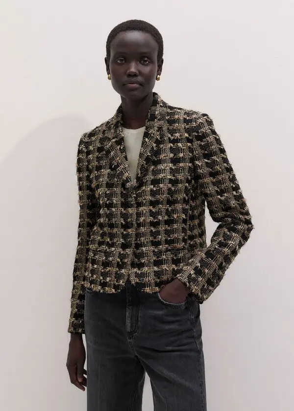 ME+EM Textured Evening Jacket