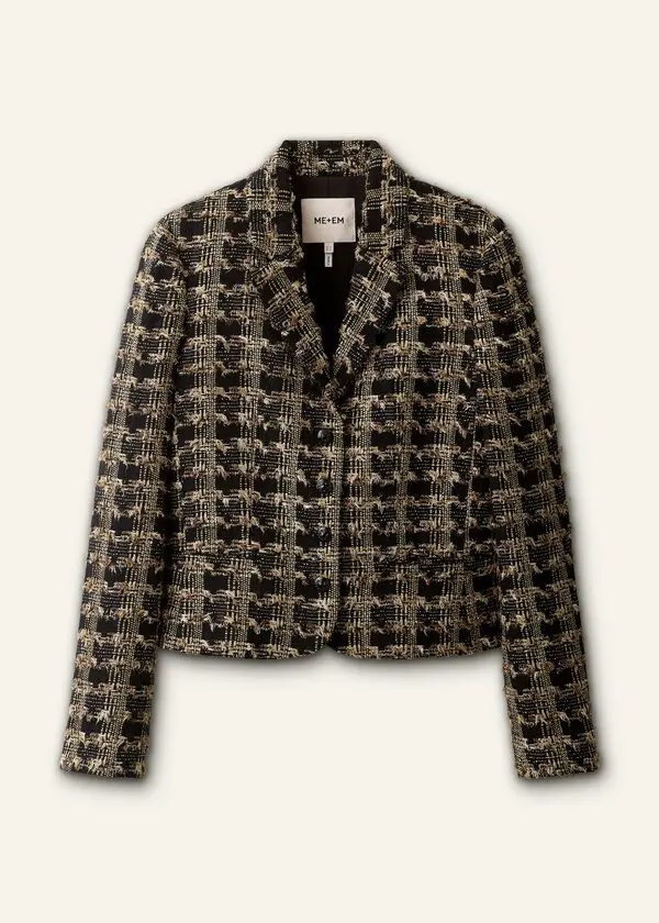 ME+EM Textured Evening Jacket