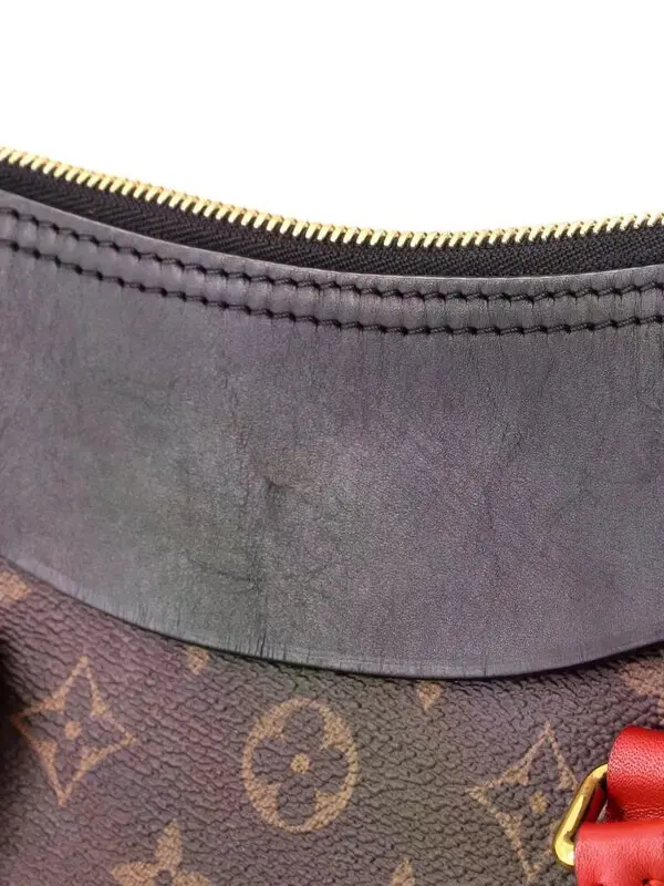 LOUIS VUITTON Tuileries Handbag Monogram Canvas With Leather Satchel - Brown
